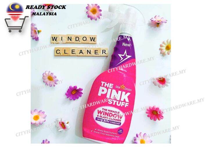 THE PINK STUFF THE MIRACLE WINDOW CLEANER WITH ROSE VINEGAR(750ML) | Lazada