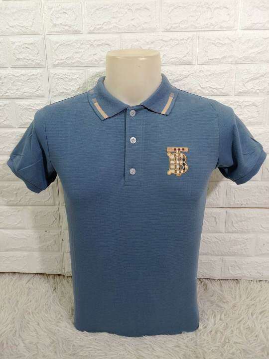 Polo Plain Shirt for MEN Stock No. 2046 - ASH BLUE COLOR | Lazada PH