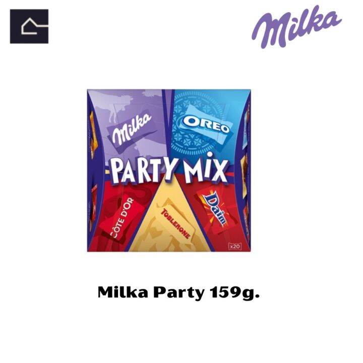 Milka Party Mix มิลก้า ปาร์ตี้ มิกซ์ ขนาด 159 กรัม(g.) Milka Chocolate ...