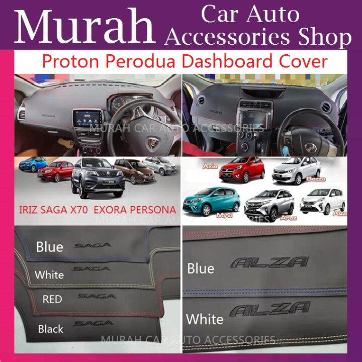 Perodua Proton Premium Leather Dash Mat Dashboard Cover Sun Cover Myvi ...