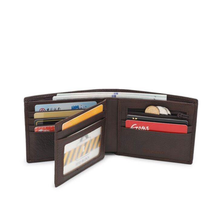 Volkswagen Genuine Leather RFID Short Wallet VWW 132 Dark Brown | Lazada PH