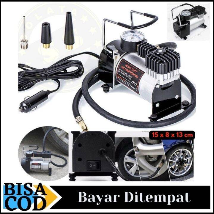 Mini Heavy Duty Air Compressor DC 12V 150 PSI Portable Dan Mudah Di ...