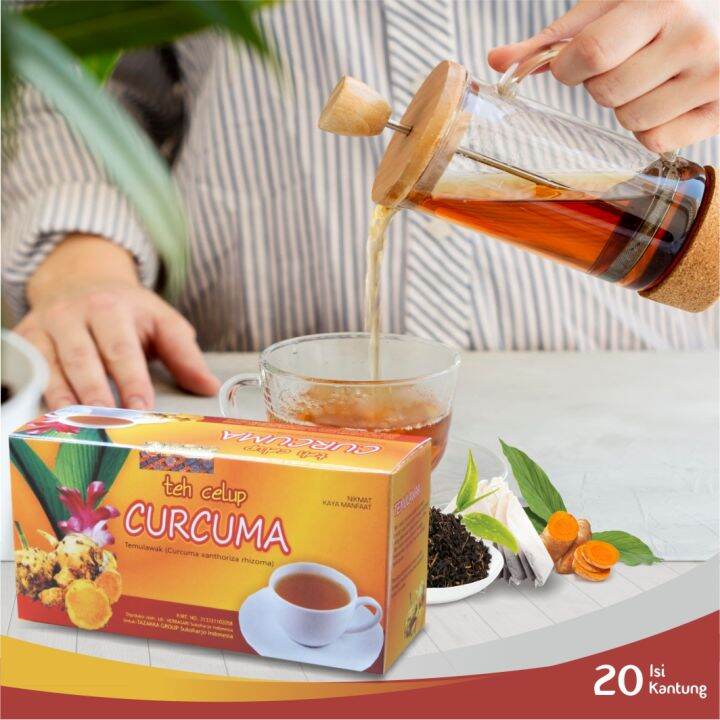 CURCUMA Teh Temulawak Celup Herbal Tazakka Original Obat Gerd Asam ...
