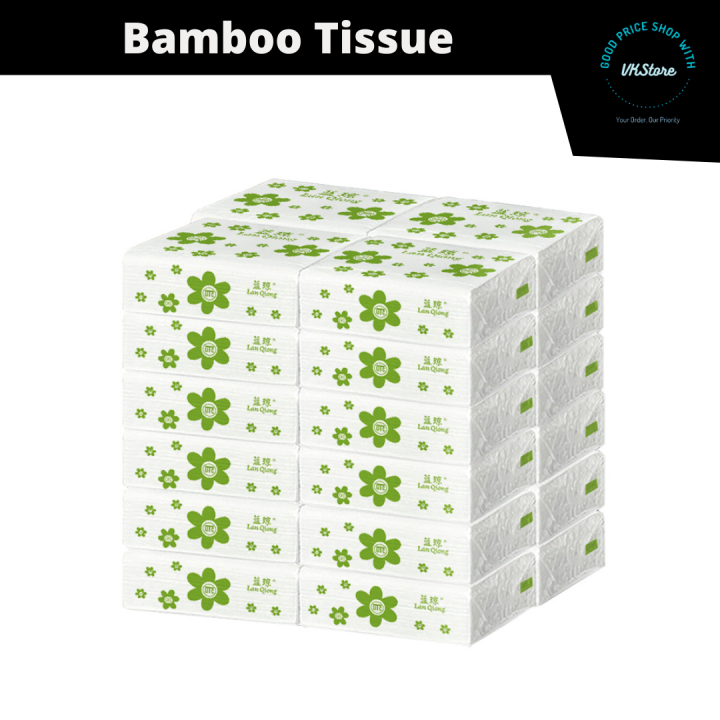 3-Ply Natural Bamboo Tissue Paper | Affordable Full Box of Tissue Paper ...