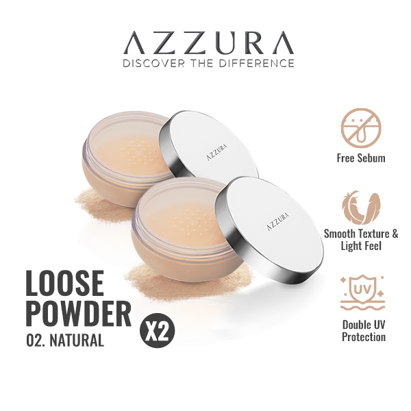 [Paket Isi 2] AZZURA Loose Powder Natural 30g | Lazada Indonesia