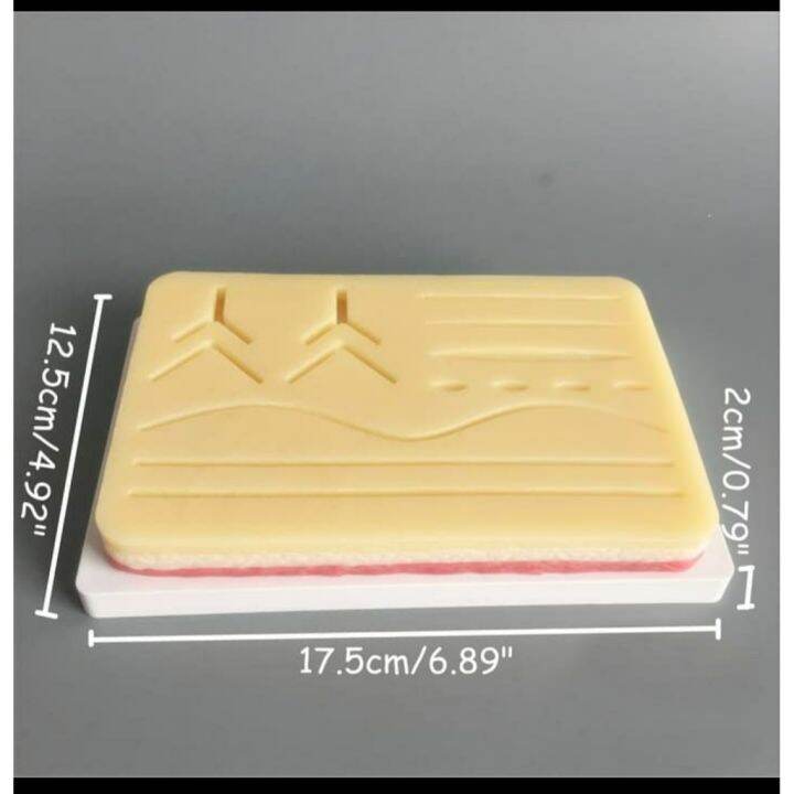 Model Kulit Silikon Pad Latihan Jahit Luka Medis Hecting Wound Suture ...