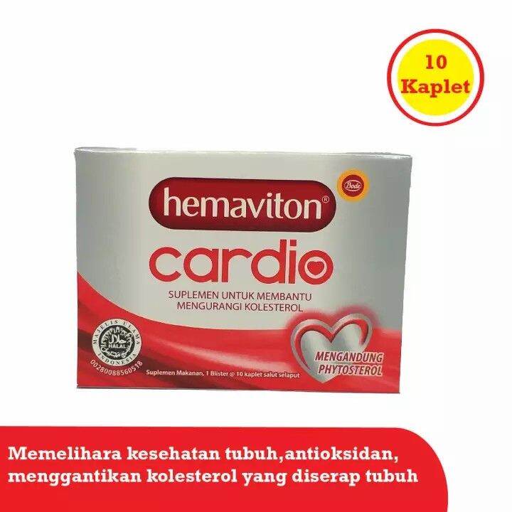 Hemaviton Cardio isi 10 tablet - Mengurangi kolesterol | Lazada Indonesia