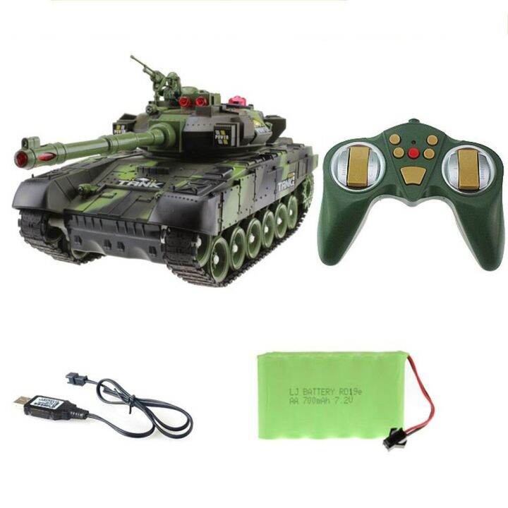 Large Remote Control Tank Charging Battle Launching Off-road Tracked ...