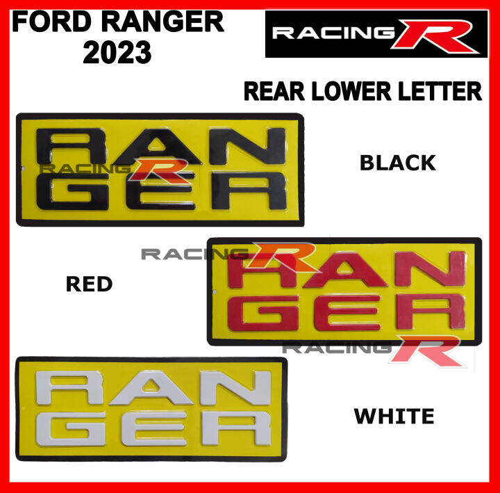 Ford Ranger 2023 - 2024 Rear Lower Letter Taillight Back Door Letter ...