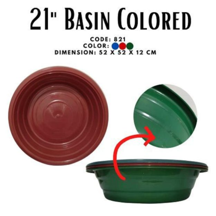 821 21" BASIN COLORED/ LAUNDRY BASIN/ BATSYA/ PALANGGANA/ LABAHAN NG ...