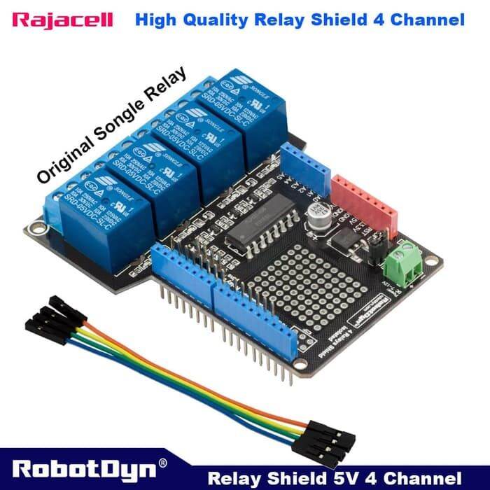 4 Channel 5v Relay Proto Shield module for Universal Arduino project ...