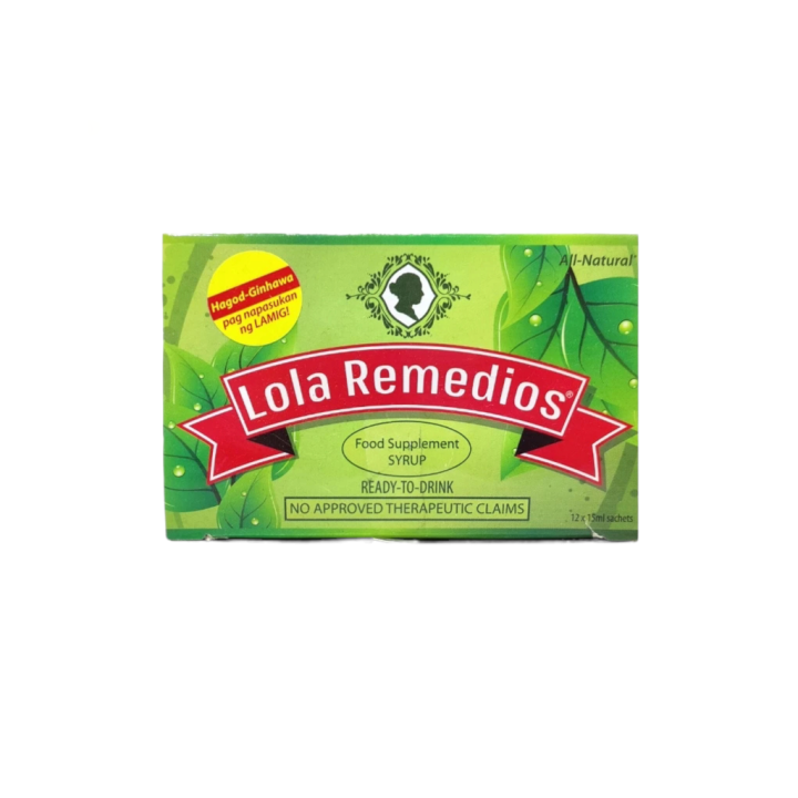 Lola Remedios Food Supplement Syrup 15ml 12's | Lazada PH