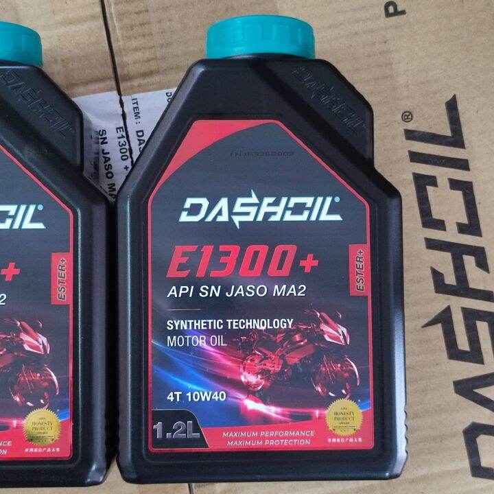 DashOil Ester+ E1300+ 4T 10w40 1.2L Semi Synthetic SN Motorcycle Engine ...