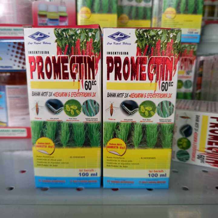 INSEKTISIDA PROMECTIN 60EC ISI 100ML, OBAT PEMBASMI KUTU DAUN | Lazada ...