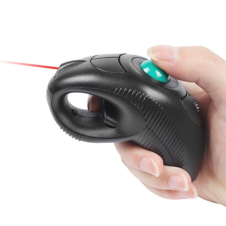 Digital Wireless Trackball Mouse Ergonomic Design 2.4GHz Finger Using ...