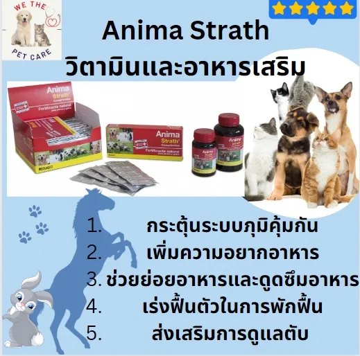 วิตามินและอาหารเสริม สนับสนุนการฟื้นตัวจากการพักฟื้น ANIMA STRATH, 30ml ...