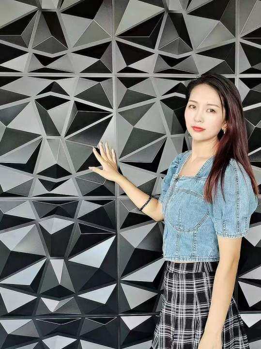 3D PVC PANELS three-dimensional board 50CMX50CM and 30CMX30CM 3D three ...