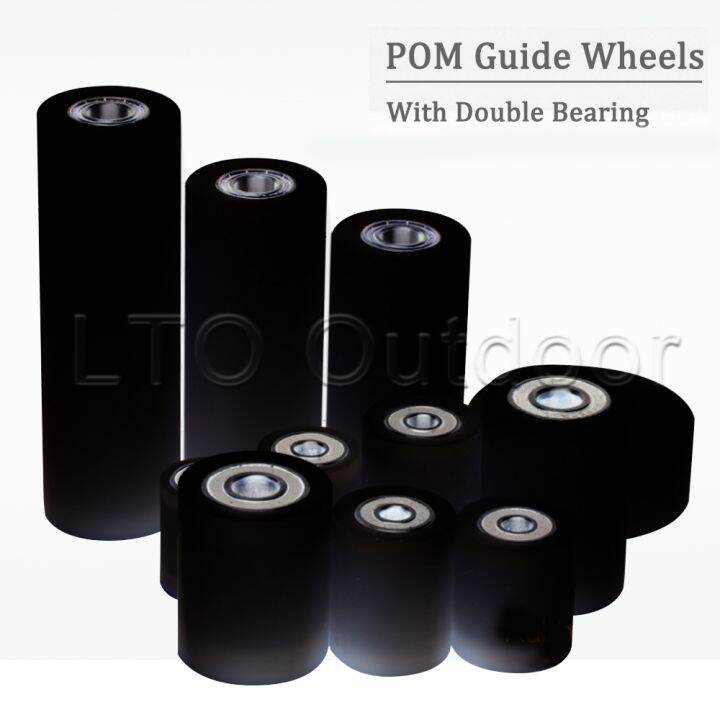 2/4PCS POM Rollers Multi size with Double Bearing POM Hard Surface ...