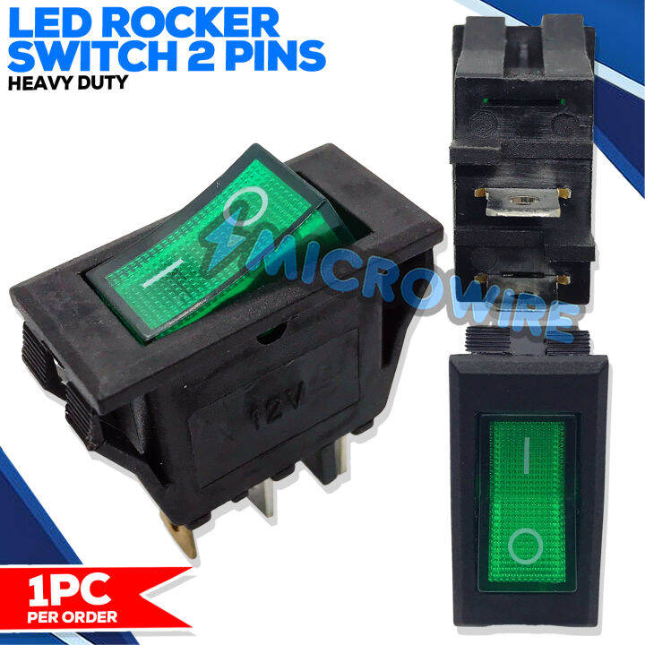 Led Rocker Switch 2 Pins 220V Heavy Duty | Lazada PH