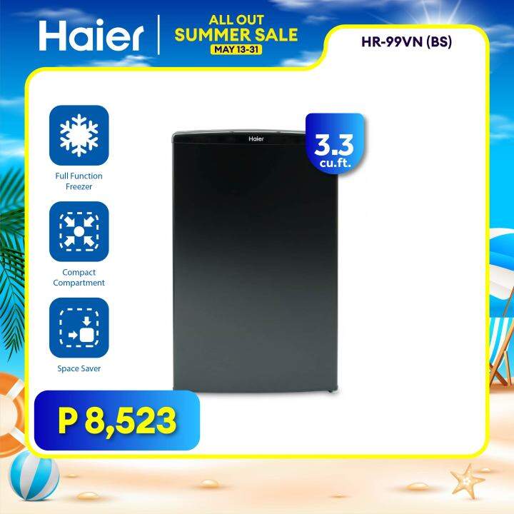 Haier HR-99VN (BS) 3.3 cu. ft. Quick Cooling Single Door PersonalMini ...