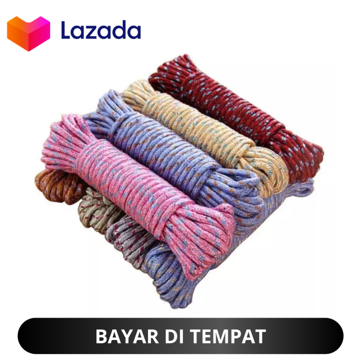 Pasijo - Tali Jemuran Nilon 10 Meter Tali Tambang Serbaguna | Lazada ...