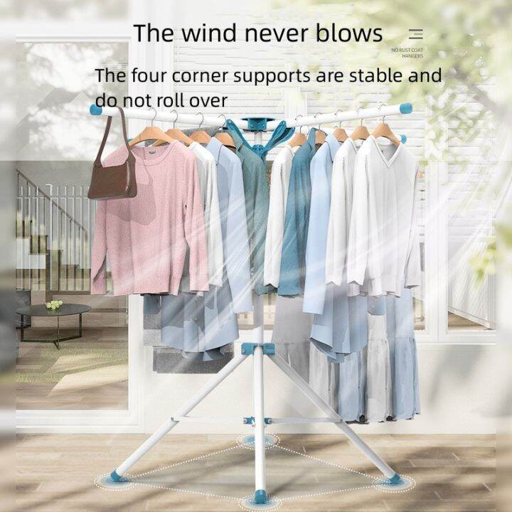 Drying hanger simple hanging hanger floor single pole movable ...