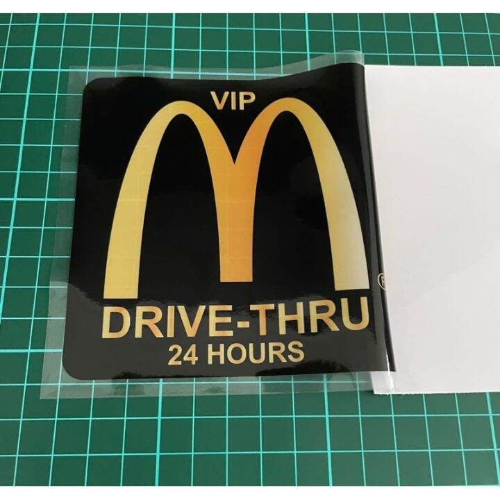 《Kvs auto parts》 2023 Latest Design - Car Sticker Mcd Drive-thru Gold ...