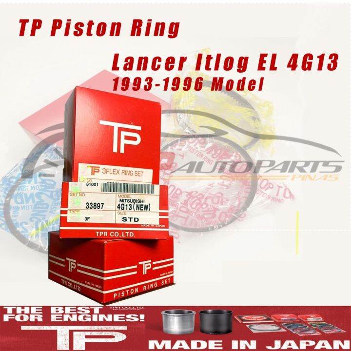 TP PISTON RING FOR MITSUBISHI LANCER El Itlog C11A 93' to 97' 4G13 BORE ...