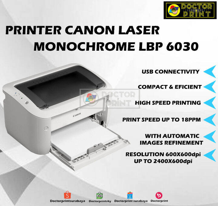 Printer Canon LBP 6030 Printer laser monochrome Canon LBP 6030 Logam | Lazada Indonesia