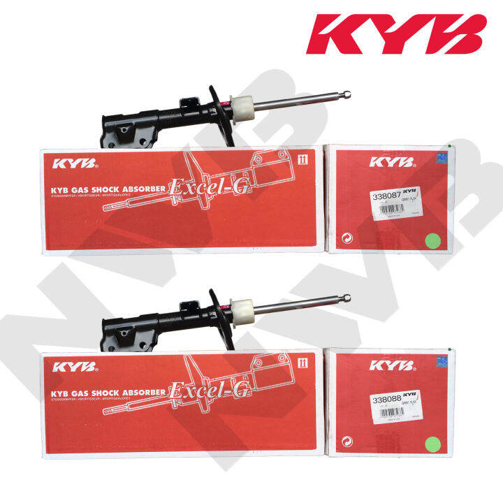 KYB 338087/338088 for Mazda 3 Skyactiv 1.5 2014-2019 Set of 2 Front Gas Shock Absorber KAYABA ...