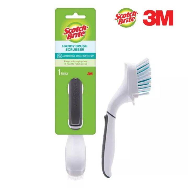 3M Scotch Brite Handy Brush Scrubber - Antimicrobial Bristle Protection ...