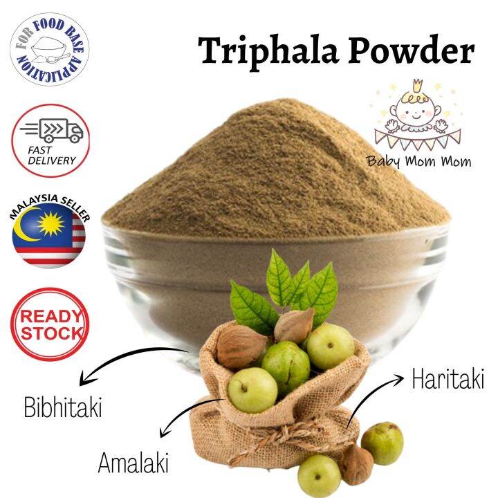 Organic Triphala Powder | Serbuk Trifala/Triphala Curna - Ayurveda ...