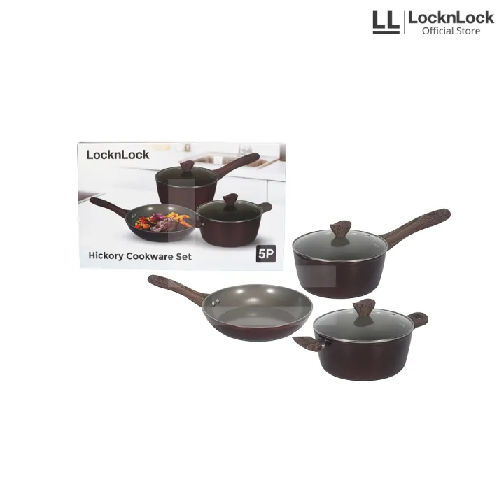 LocknLock Hickory Cookware Set 5P - CAS2420S5 | Lazada Indonesia