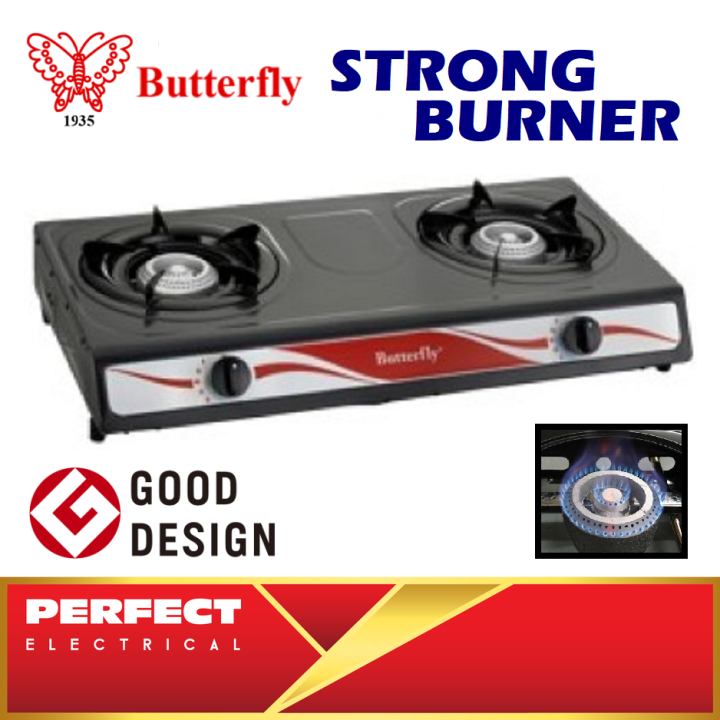 Butterfly BGC-85 Gas Stove Epoxy Double burner Table Cooker BGC-666 ...