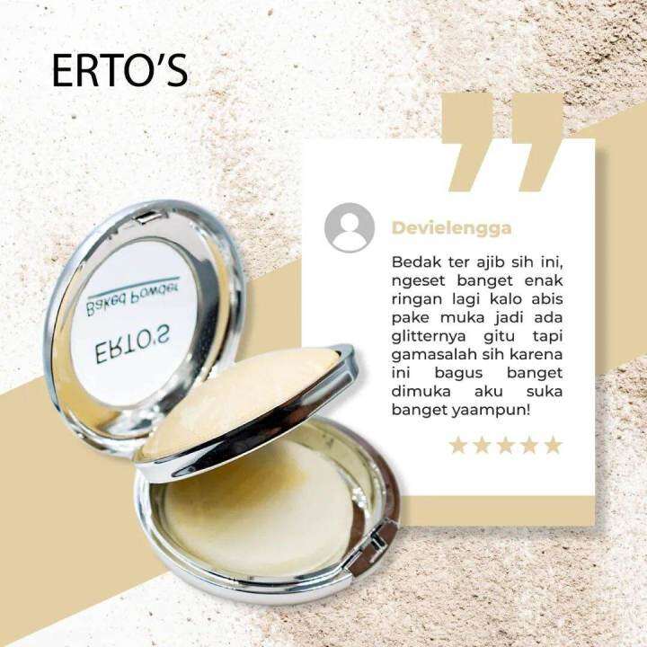 ERTOS BAKED POWDER ORIGINAL BEDAK ORIGINAL | Lazada Indonesia