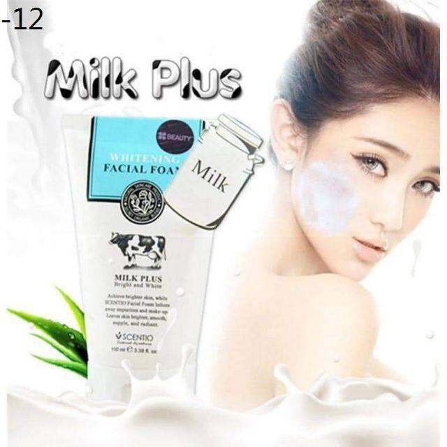 whitening 泰国BEAUTY BUFFET MILK PLUS FACIAL CLEANSER 牛奶Q10洗面奶美白滋润洁面乳 ...