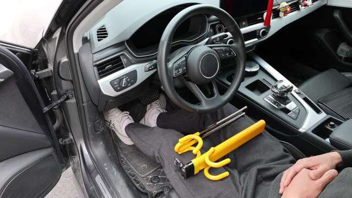 Steering Wheel Lock Anti-theft Device Portable Car Steering Wheel Brake ...