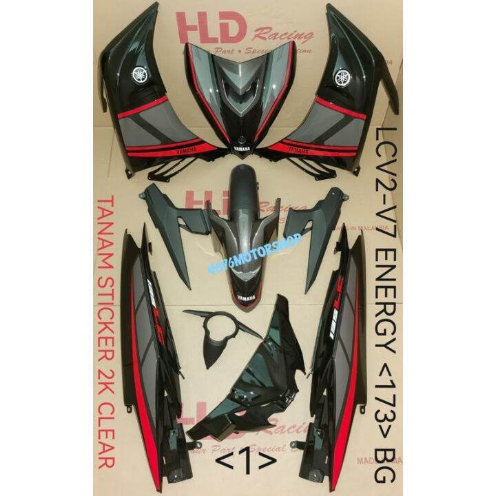HLD LC135 V2 V3 V4 V5 V6 V7 LC 135 BG ENERGY 173 SIAP TANAM STICKER FULL BODY COVER SET COVERSET ...