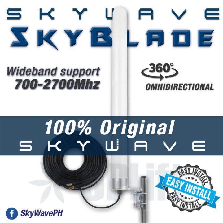 SkyWave SkyBlade Omnidirectional Antenna Wideband 700-2700 Band 28 ...