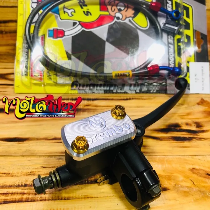 【New】 Brake Lever w Brembo Cap, Bolts Earls Brake Hose - Wave, XRM ...