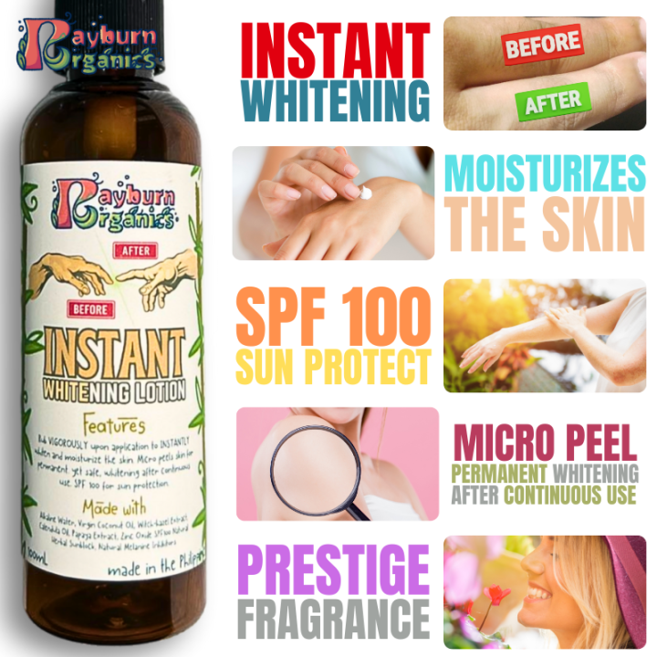 Instant Whitening Lotion - Rub VIGOROUSLY upon application to INSTANTLY ...