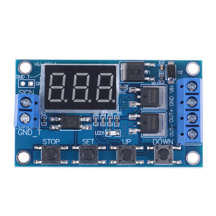 LANG led DC 5v~36v dual mos control cycle trigger timer delay relay ...