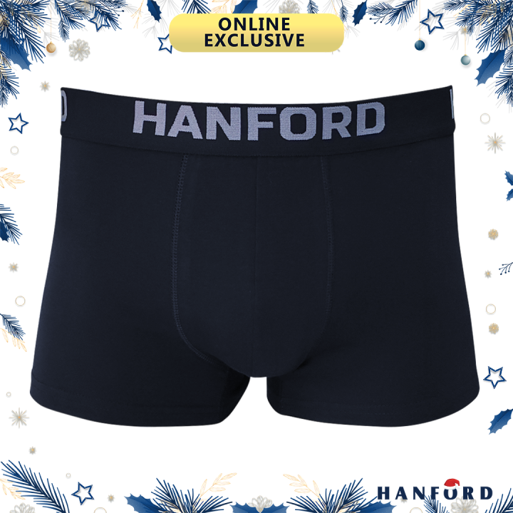 Hanford Men Natural Cotton Knit Comfort Boxer Briefs (No Spandex) - OG ...