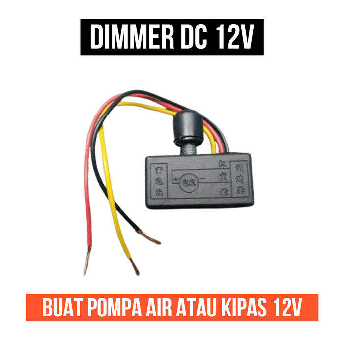 Dimmer DC 12V PWM Motor Pompa Air Kipas speed controller kontroler ...