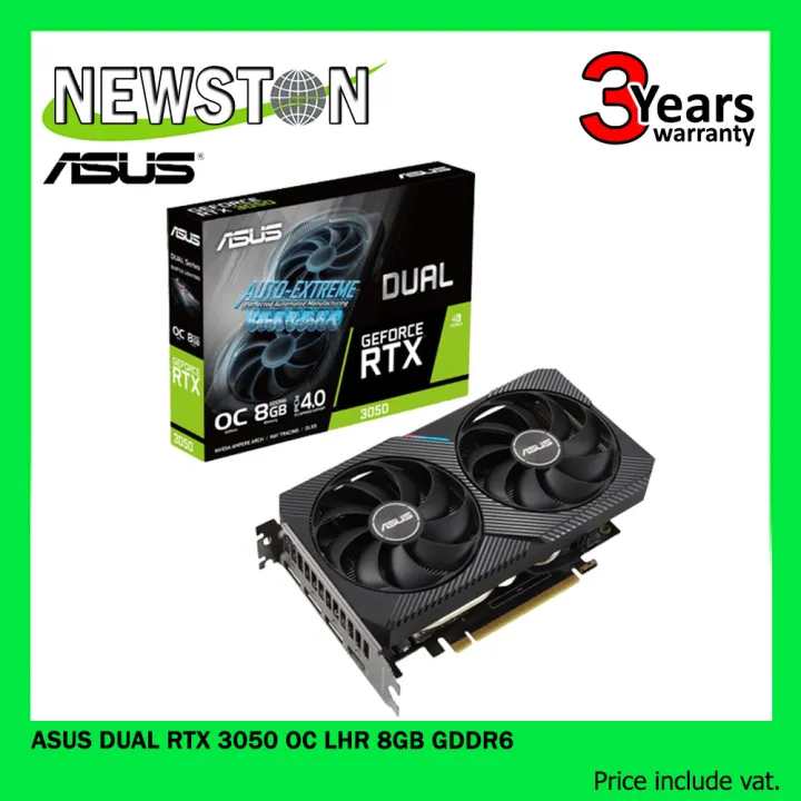 ASUS DUAL RTX 3050 OC LHR 8GB GDDR6 | Lazada.co.th