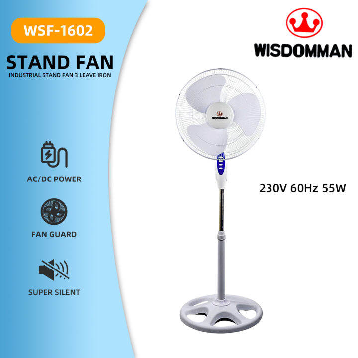 WISDOMMAN 16" WSF-1602 Stand Fan Electric Fan Vertical Fan Floor Fan ...