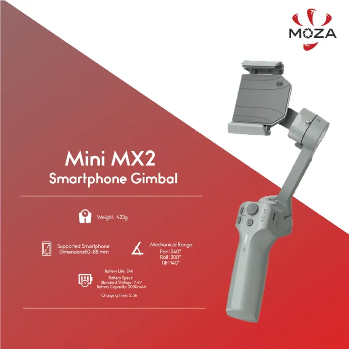 Moza Mini MX2 Smartphone Three-Axis Gimbal | Lazada PH