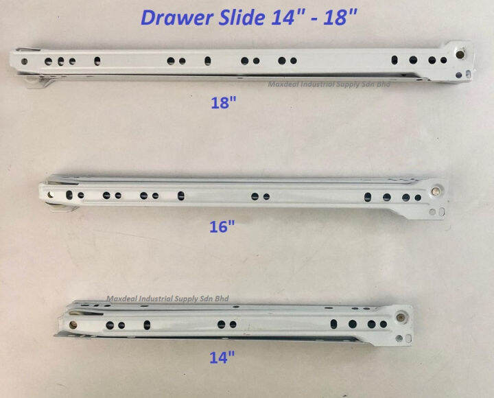 Quality Drawer Slide Roller Runner rail For Furniture 14 Inch / 16 Inch ...