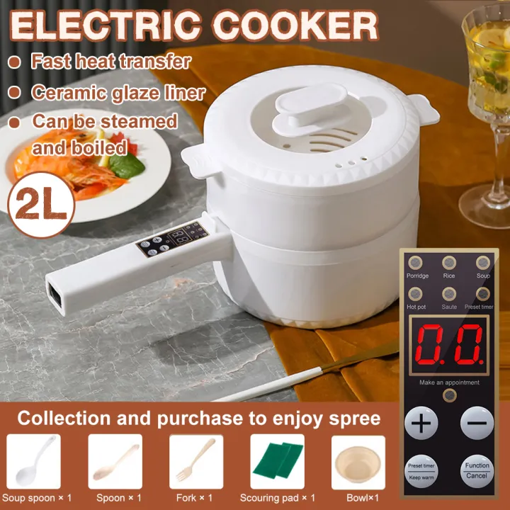 2L Large Capacity Multifunction Electric Multi Cooker With PP Steam ...