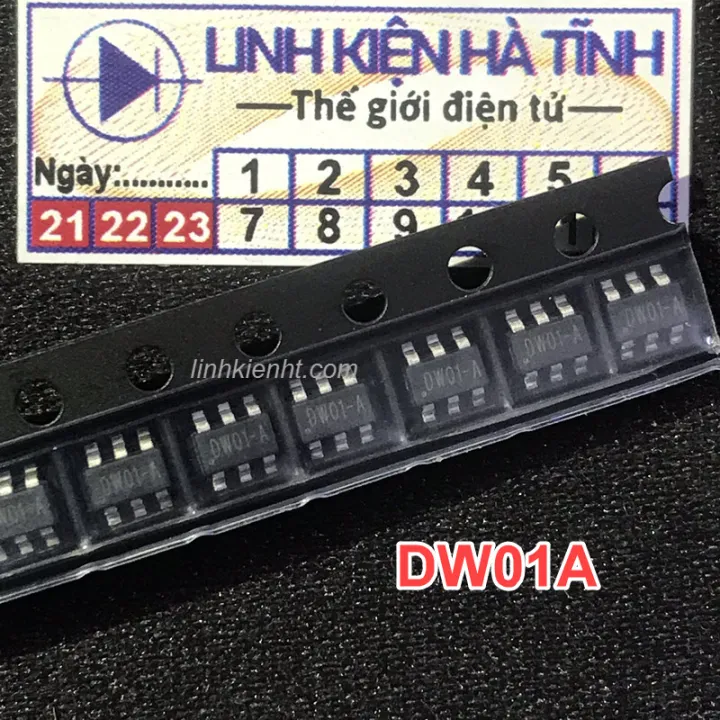 Túi 5 con IC DW01 DW01-A SOT-23-6 (SMD) bảo vệ sạc pin tương đương DW01D DW01A DW01AK | Lazada.vn